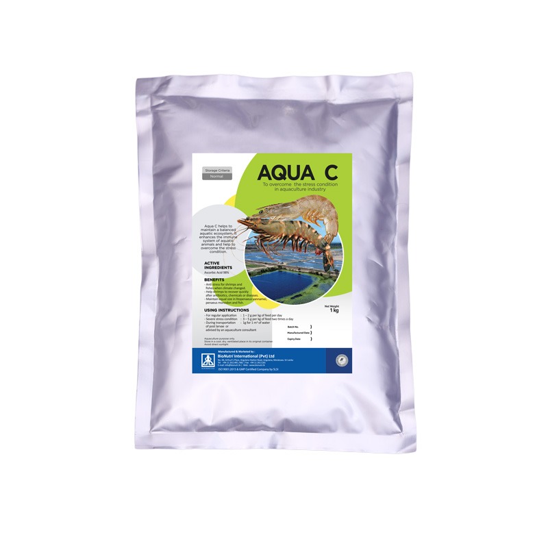 Aqua C To overcome the stress condition in aquaculture industry - BioNutri Internationl (Pvt) Ltd.