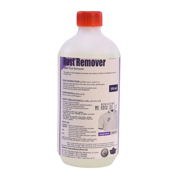 Rust Remover Fabric Rust Remover - BioNutri Internationl (Pvt) Ltd.